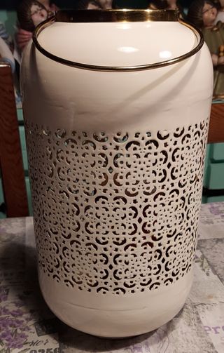 Lanterna portacandela grande 36cm metall