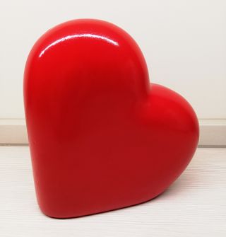 CERAMICA SALVADANAIO A CUORE