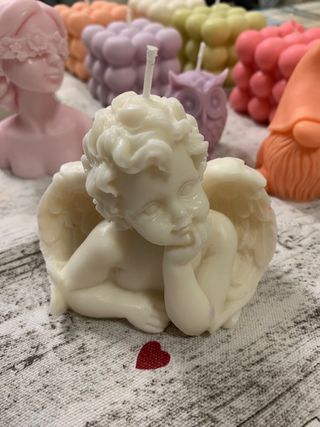 candela angelo di Natale set da 3