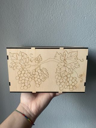 scatola fazzoletti in legno