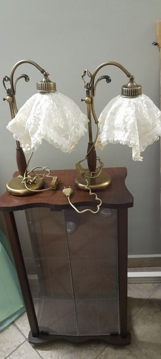 Coppia di lumi per comodino