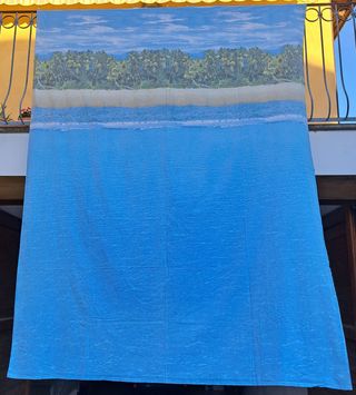 lenzuolo con palme letto singolo