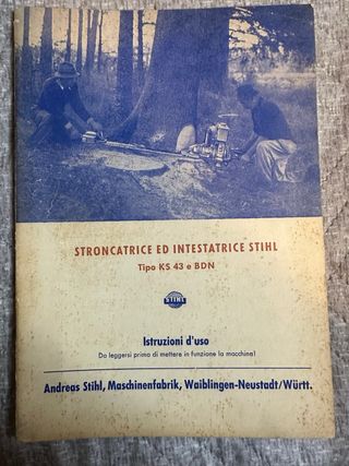 stihl libretto motosega tipo KS 43 e BDN