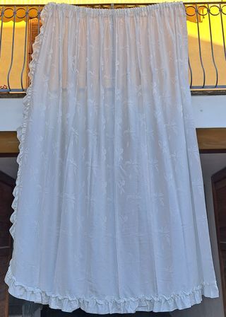 tenda bianca per casa