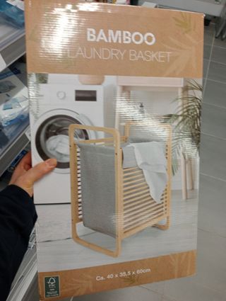 Porta biancheria in bambu