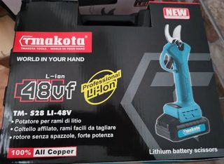 Forbice Da Potatura A Batteria Cesoia Elettrica 48