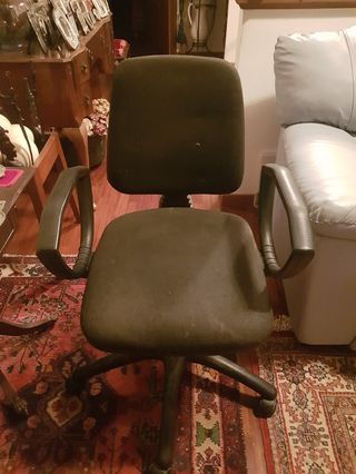Sedia da Ufficio con Ruote e Braccioli