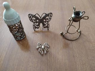 Set 4 piccoli accessori in argento