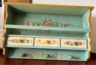 Pensile decorato a mano Val di Non