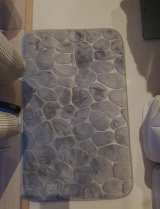 Tappeto da bagno morbido grigio NUOVO