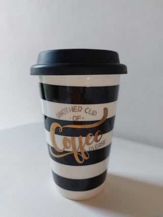 TAZZA TERMICA IN CERAMICA CON COPERCHIO