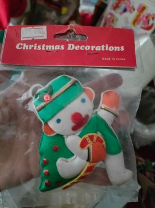 Set 5 decorazioni natalizie Vintage