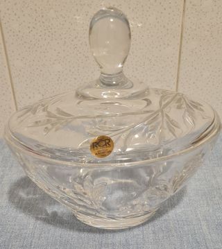 Ciotola con coperchio in cristallo RCR