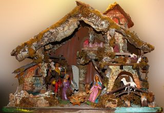 Presepe grande addobbo di Natale