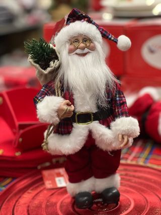 Babbo Natale Tartan 35cm