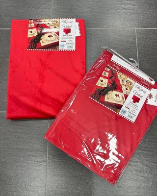 Tovaglia Velluto rossa Natale