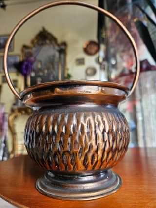 Cestino in rame vintage