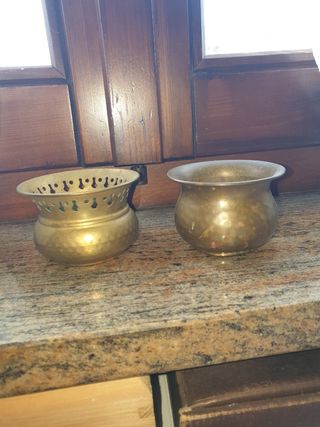 Vasetti vintage in ottone