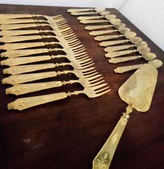 Set posate da dessert vintage