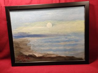 QUADRO OLIO SU TAVOLA MARINA DI ROSA BEVIONE