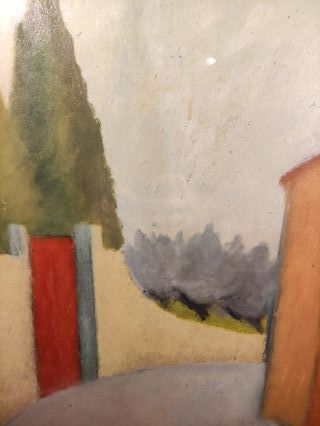 QUADRO OLIO SU TAVOLA “VISTA FIORENTINA”