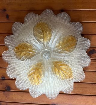 plafoniera applique vetro di murano vintage