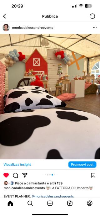 cuscino effetto mucca