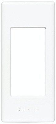 BTICINO N4812PB PLACCA PER PROFILATI, PLASTICA BIA