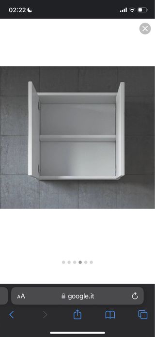 mobile pensile specchiera bagno