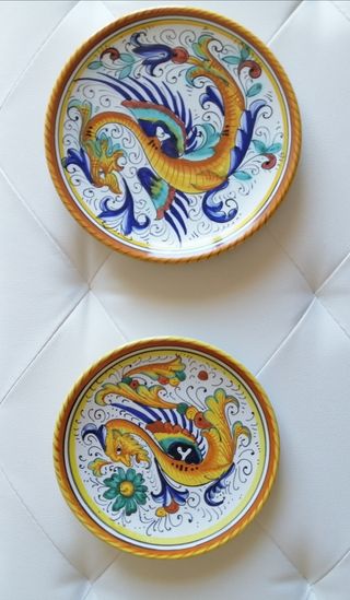 Piatti in ceramica collezione "DERUTA"