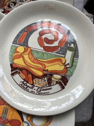 sett piatti autogril disegno DESIMONE