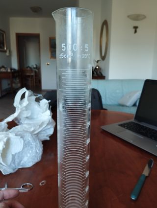 CILINDRO GRADUATO VETRO 500ML 5ML