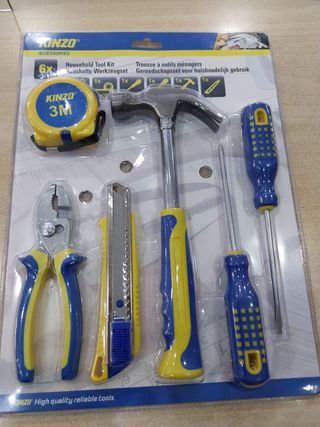 Kit utensili attrezzi lavoro 6 pezzi