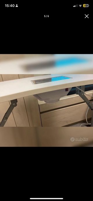 tavolo e luce unghie professionale