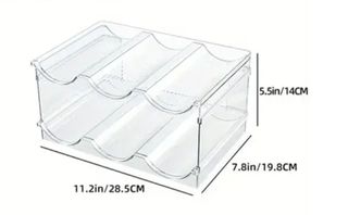 Portabottiglie A 6 Posti su 2livelli In Plastica d