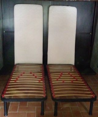 Coppia reti con doghe e materassi -come nuovi-