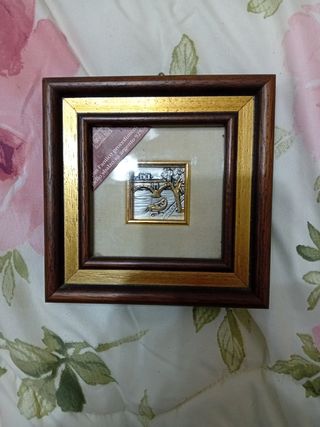 Quadretto con ritratto in Argento 925