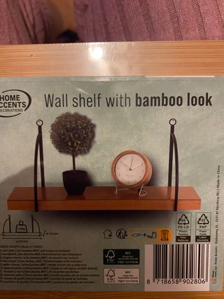 mensole a parete in bambù