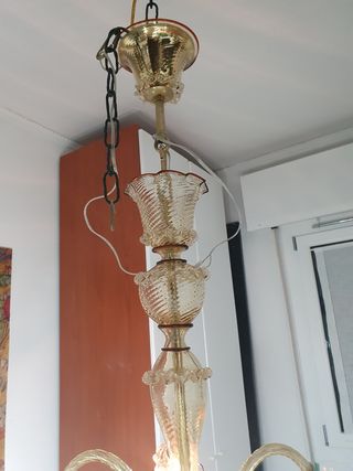 5 luci vetro soffiato Murano
