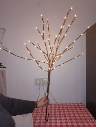 Ramo di Natale con luci LED