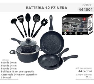 Batteria in pietra lavica