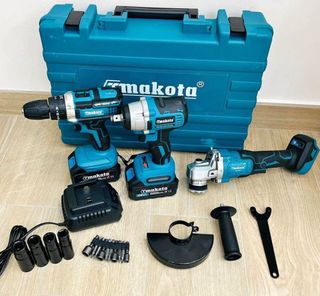 KIT 3 IN 1 TRAPANO AVVITATORE + SMERIGLIATRICE ANG