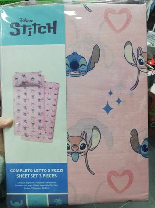 Stitch completo lenzuola letto singolo