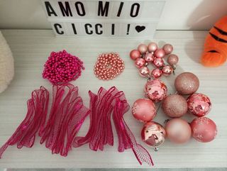 Decorazioni Albero fuksia