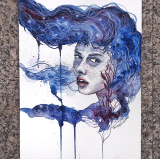 Acquerello su carta cotone