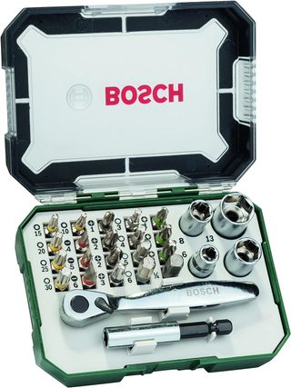 Bosch 26 pz. Set Bit di Avvitamento con Cricchetti
