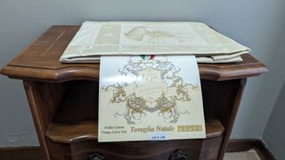 Tovaglia di Natale 150x180 Emilio Gatti "fiore"