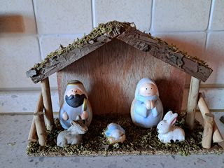 Natività con capanna