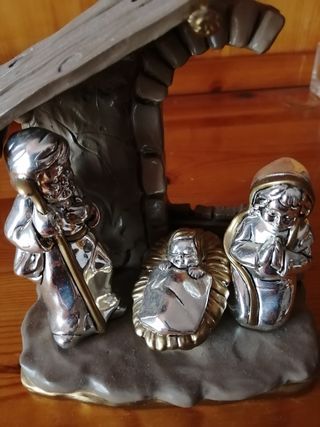 Presepe Ardé laminato d'argento