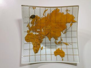 Svuotatasche Piatto Vassoio de luxe in Vetro